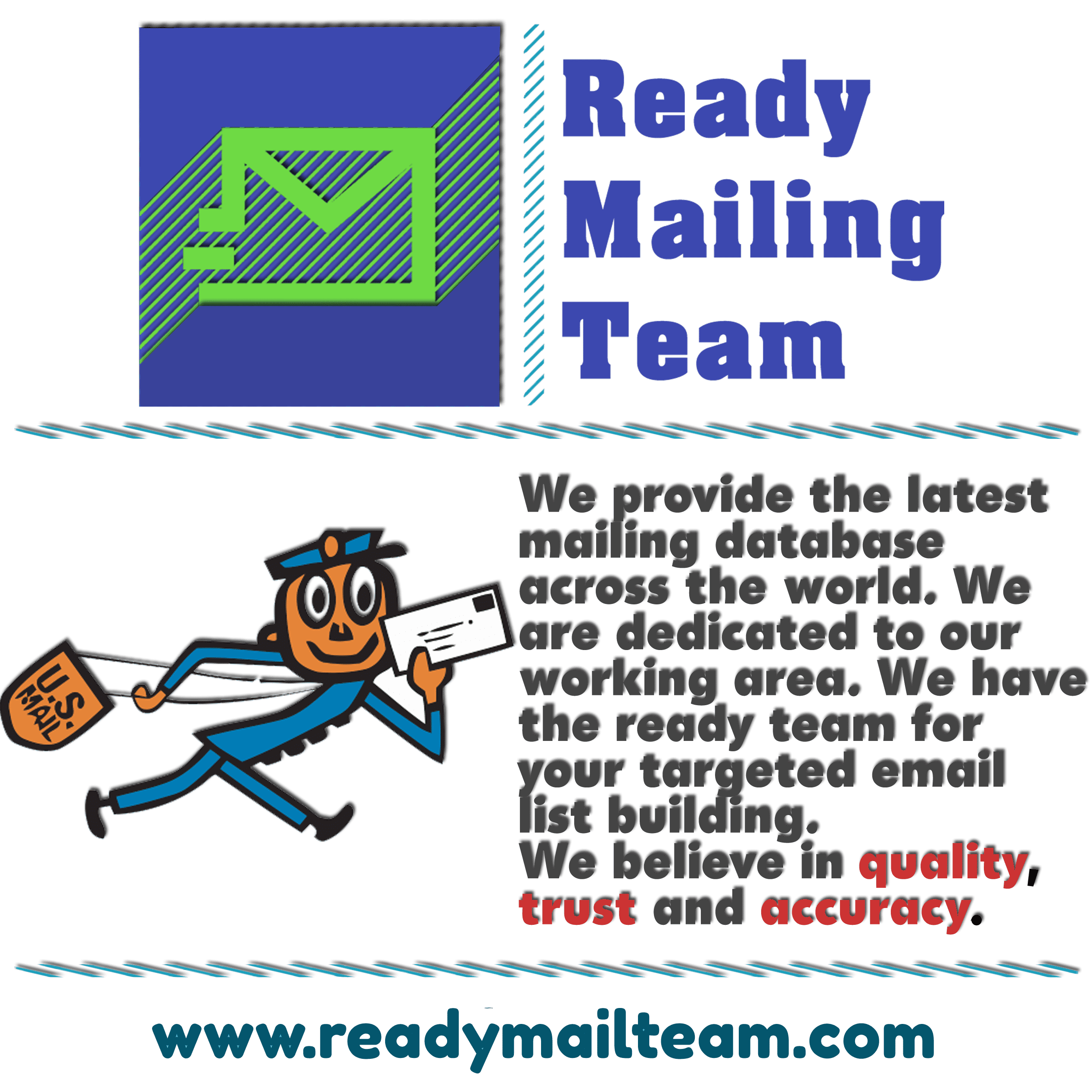 Targeted B2B, Sales, Marketing Email List Building - Ready Mailing Team